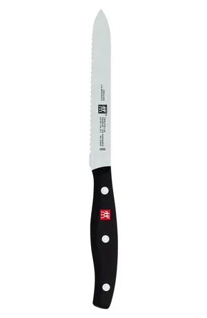 ZWILLING Twin Signature 5-inch Serrated Edge Knife - Silver
