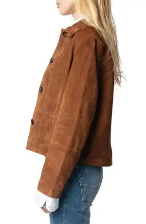 Zadig&Voltaire Lessa Suede Jacket - Cognac