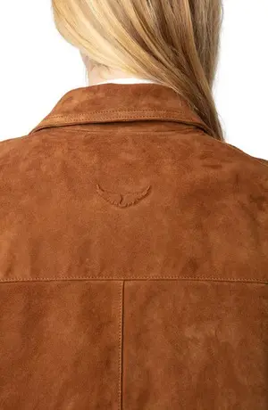 Zadig&Voltaire Lessa Suede Jacket - Cognac