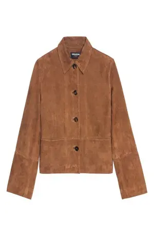 Zadig&Voltaire Lessa Suede Jacket - Cognac