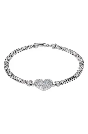 FZN Heart Mesh Bracelet - Silver