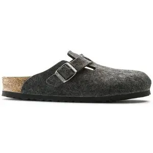 BIRKENSTOCK Boston Wool Clogs - Anthracite