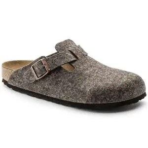 BIRKENSTOCK Boston Wool Clogs - Cacao