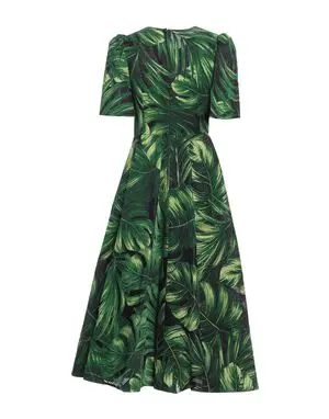 Dolce & Gabbana Jacquard Floral-print Midi Dress