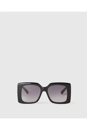 Stella McCartney Oversized Square Gradient Sunglasses Black