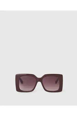 Stella McCartney Oversized Square Gradient Sunglasses - Natural