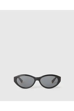 Stella McCartney Logo Oval Sunglasses - Black
