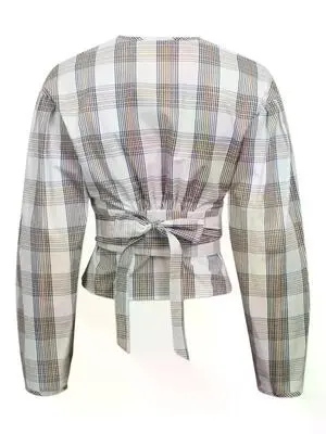 Baum Und Pferdgarten Checked Wrap Blouse