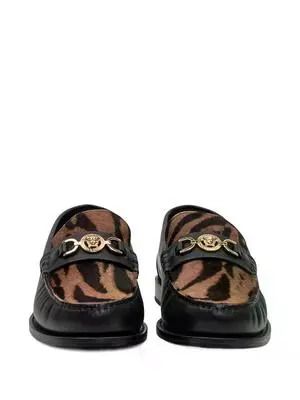 Versace Panelled Leather Loafers