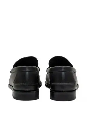 Versace Panelled Leather Loafers