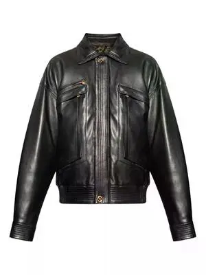 Versace Leather Outerwear For Men