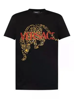Versace Sequin-embellished Jaguar T-shirt