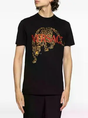 Versace Sequin-embellished Jaguar T-shirt