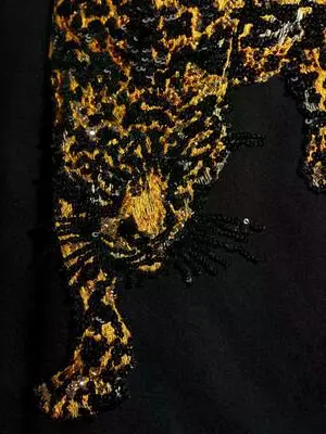 Versace Sequin-embellished Jaguar T-shirt