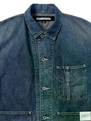 NEIGHBORHOOD Paint-splatter Denim Trucker Jacket