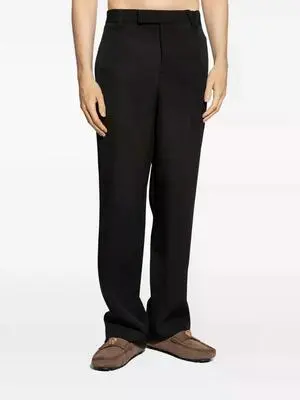 Versace Wool Button Fly Trousers