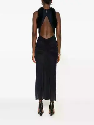 MUGLER Trimmed Ruched Dress