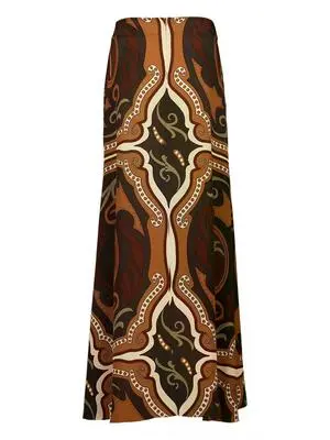 Johanna Ortiz Nuevos Territorios Maxi Skirt - Brown