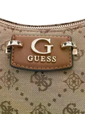 Guess Logo-plaque Curved Shoulder Bag