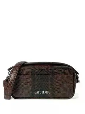 Jacquemus The Baneto Snakeskin-embossed Bag - Brown