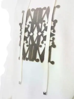 Max Mara Logo-embellishment Hoodie - Neutrals