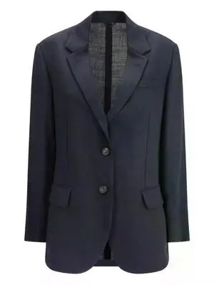 Brunello Cucinelli Two-button Belted Jacket