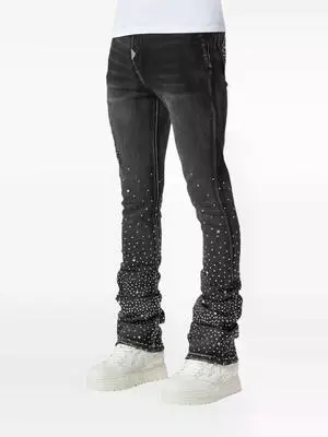 GUAPI Crystal-embellished Jeans