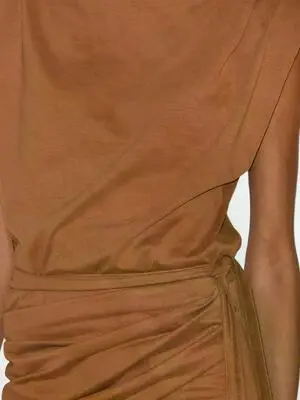 Isabel Marant Étoile Marielle Draped Jersey Mini Dress - Brown