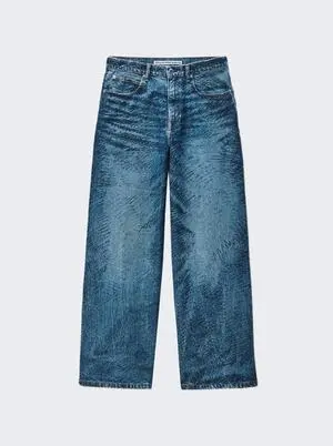 Alexander Wang Marker Print Straight-leg Jeans