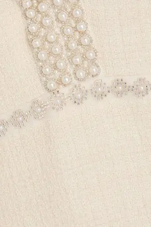 Sandro Embellished Tweed Mini Dress