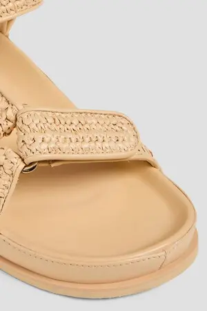 Sandro Faux Raffia Sandals