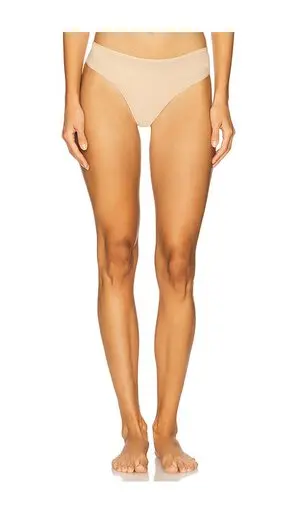 SKIMS Fits Everybody Thong In Tan - Clay