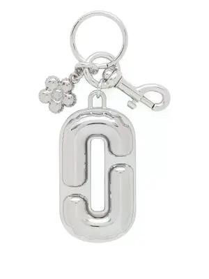 Marc Jacobs The J Marc Balloon-shaped Flower-embellished Keyring - Silver