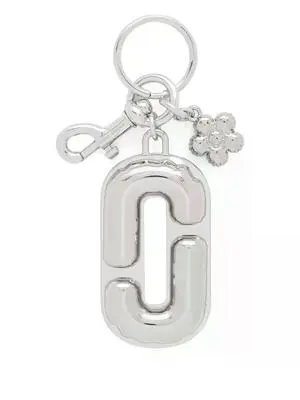 Marc Jacobs The J Marc Balloon-shaped Flower-embellished Keyring - Silver