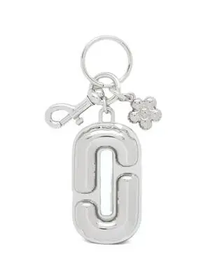 Marc Jacobs The J Marc Balloon-shaped Flower-embellished Keyring - Silver