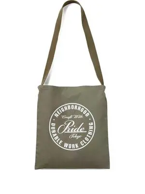 NEIGHBORHOOD Logo-print Tote Bag - Green