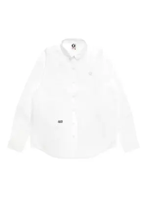 AAPE BY *A BATHING APE® Logo-patch Button-down Shirt