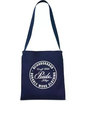 NEIGHBORHOOD Logo-print Tote Bag - Blue