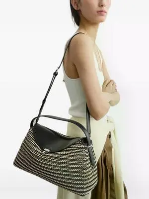 TOTEME T-lock Woven Leather Top Handle Bag