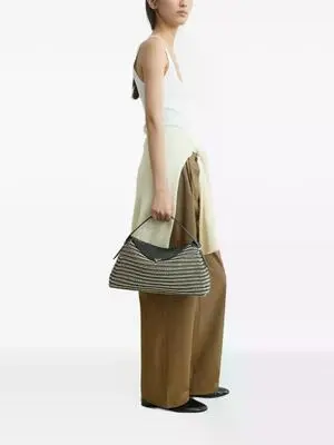 TOTEME T-lock Woven Leather Top Handle Bag