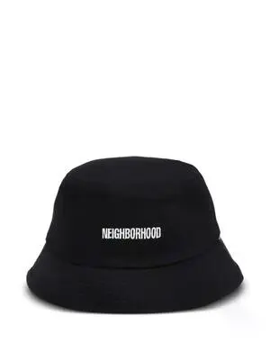 NEIGHBORHOOD Logo Cotton Bucket Hat - Black