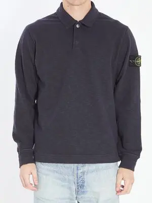 Stone Island Long-sleeve Polo Shirt - Blue