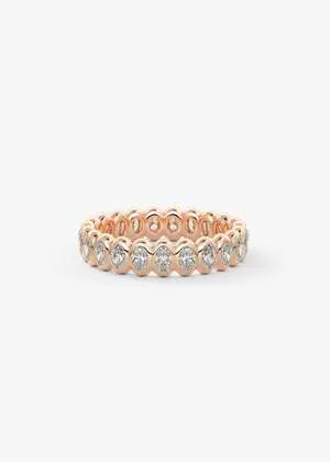 FRANK DARLING Risotto Pave Eternity Ring - Yellow Gold