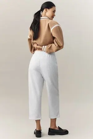 GREY LAB Cotton Cropped Pull-on Pants