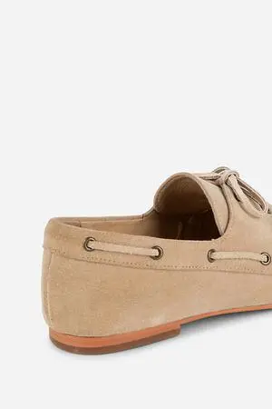 Intentionally Blank Pixie Boat Shoes - Taupe