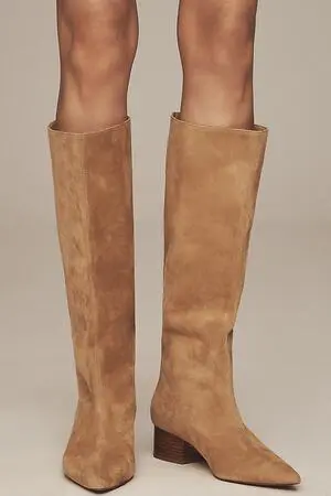 SILENT D Kaias Knee-high Boots - Natural Suede