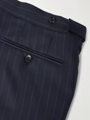 TOM FORD Slim-fit Pinstriped Wool-twill Trousers