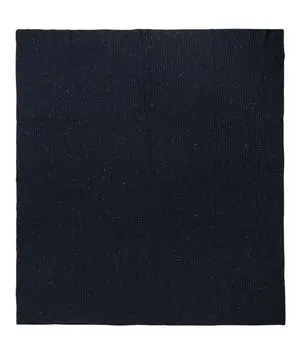 Inis Meáin Ribbed Merino Wool And Cashmere-blend Blanket - Blue