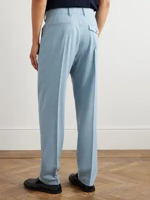 Paul Smith Tapered Pleated Stretch-wool Suit Trousers