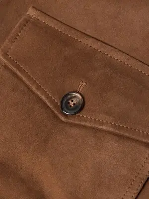 SLOWEAR Suede Bomber Jacket